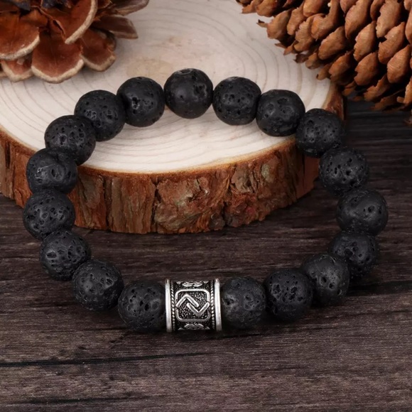 ariesmoon89 | Jewelry | Elder Futhark Viking Rune Jera Lava Stone ...